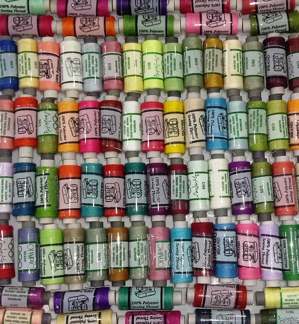 100 Sewing Thread Nalki Dhaga Multi color | Best Nalki For Ladies and ...