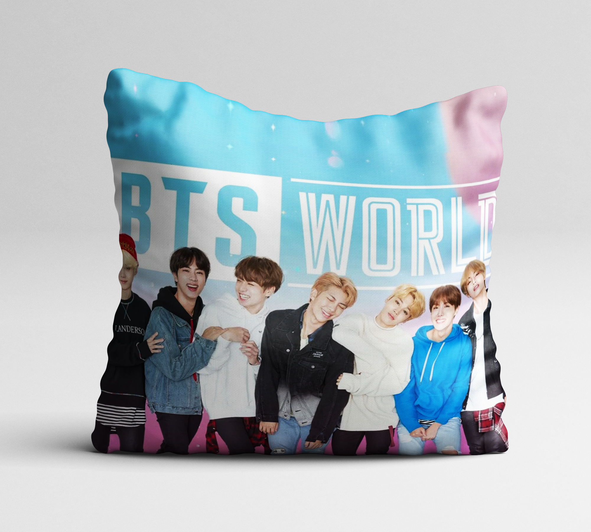 BTS World Cushion For Kpop Army BT21 Fans Soft Pillow With Filler Home ...