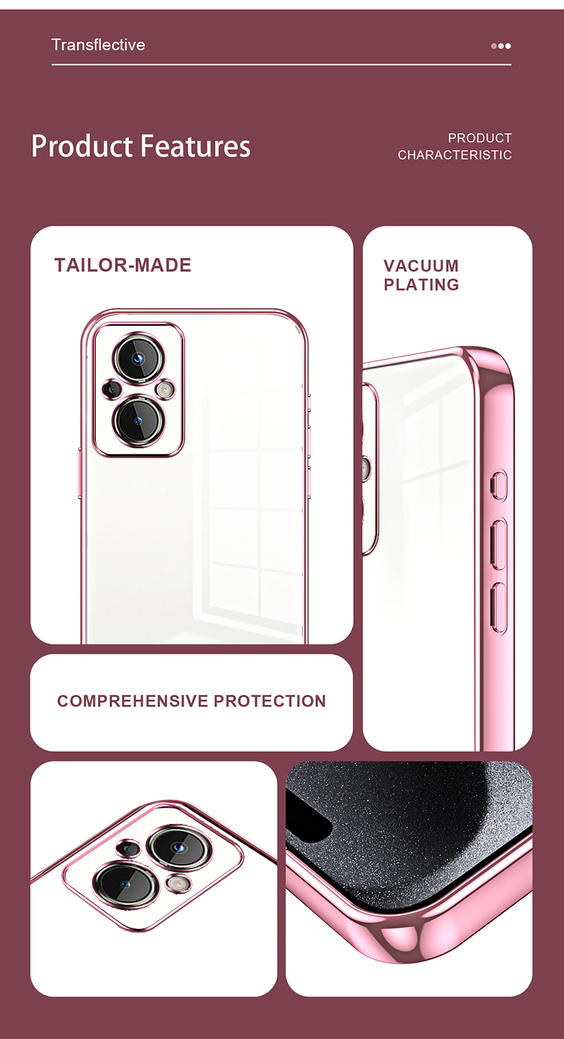 For OnePlus Nord N20 5G Phone Case, Transparent Plating Soft Silicone ...