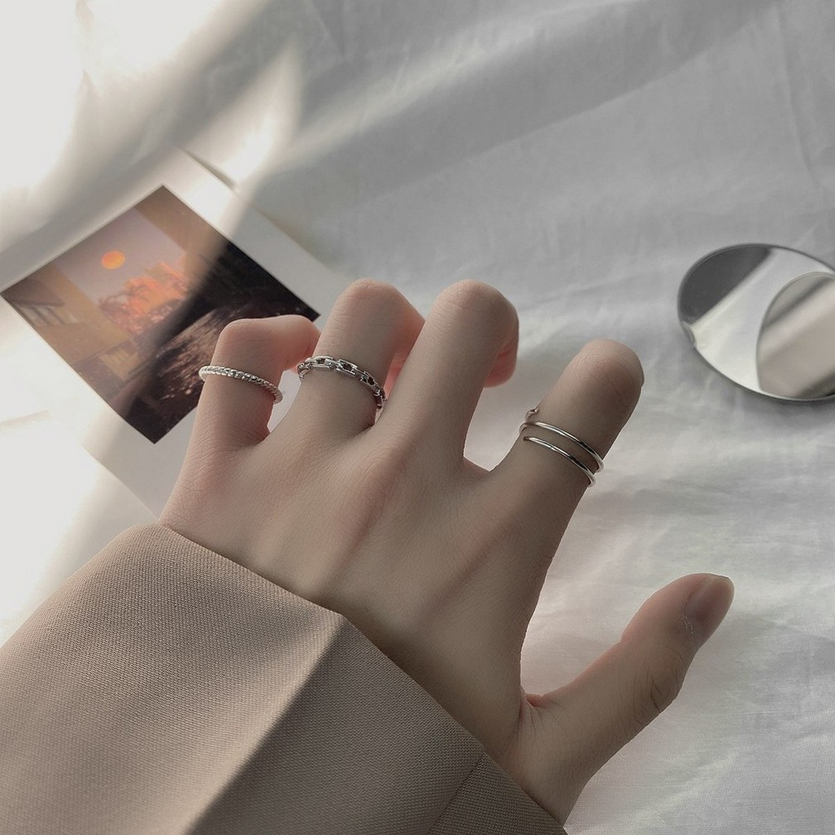 Female Koean Rings Set Rings Ins New Girl Accessories Fashion | Daraz.pk