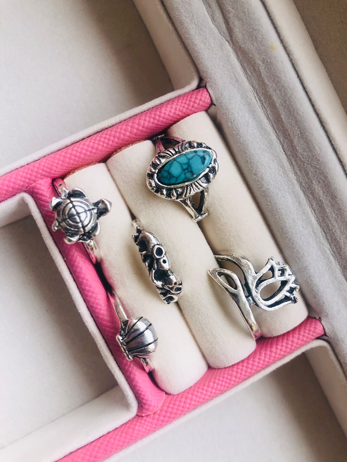 premium stone rings and gold rings in adjustable sizes for girls | Daraz.pk