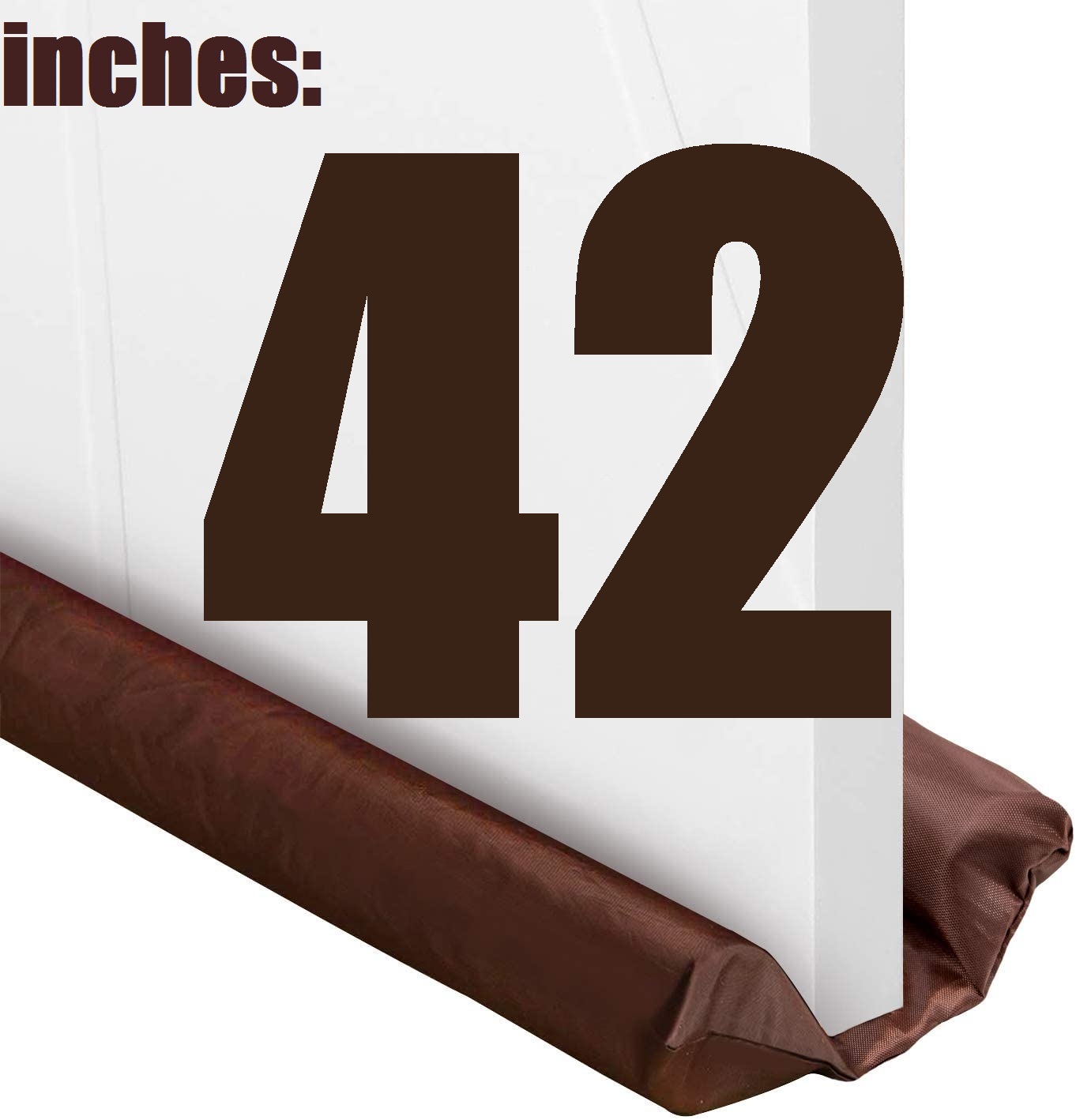 Door Draft and Dust Stopper Brown the Color 18-52 Inches Door Air ...