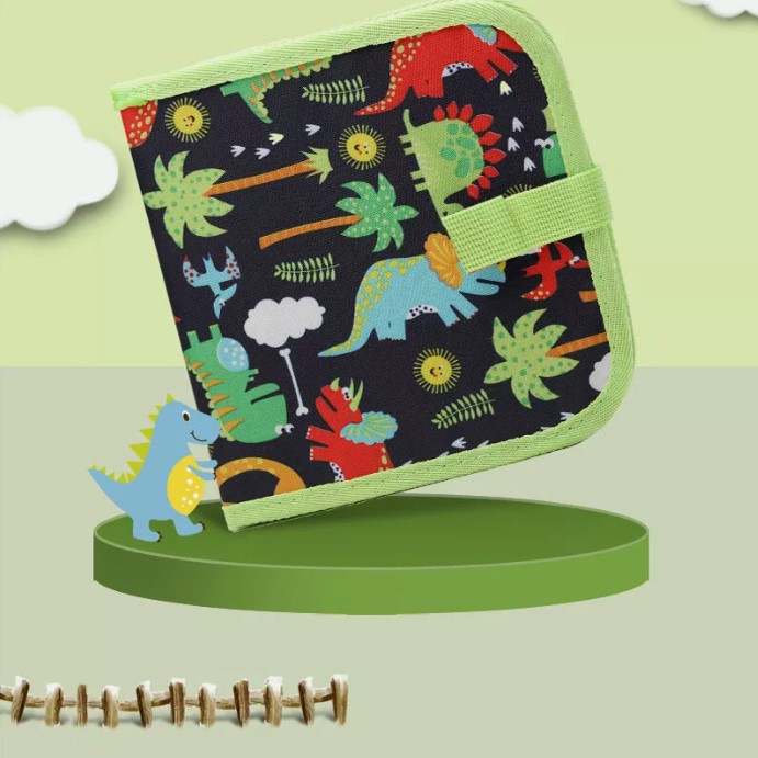 Erasable Doodle Book with 3 Coloring Pens & 2 Wipes Double-Sided Kids ...