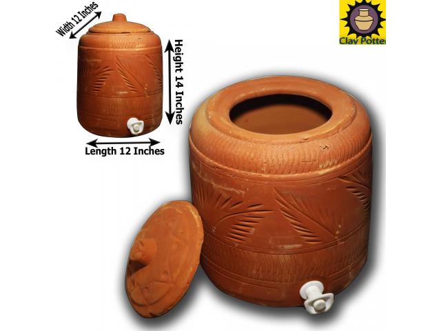 1 X Clay water POT - Water cooler and filter - beautiful and practical ...