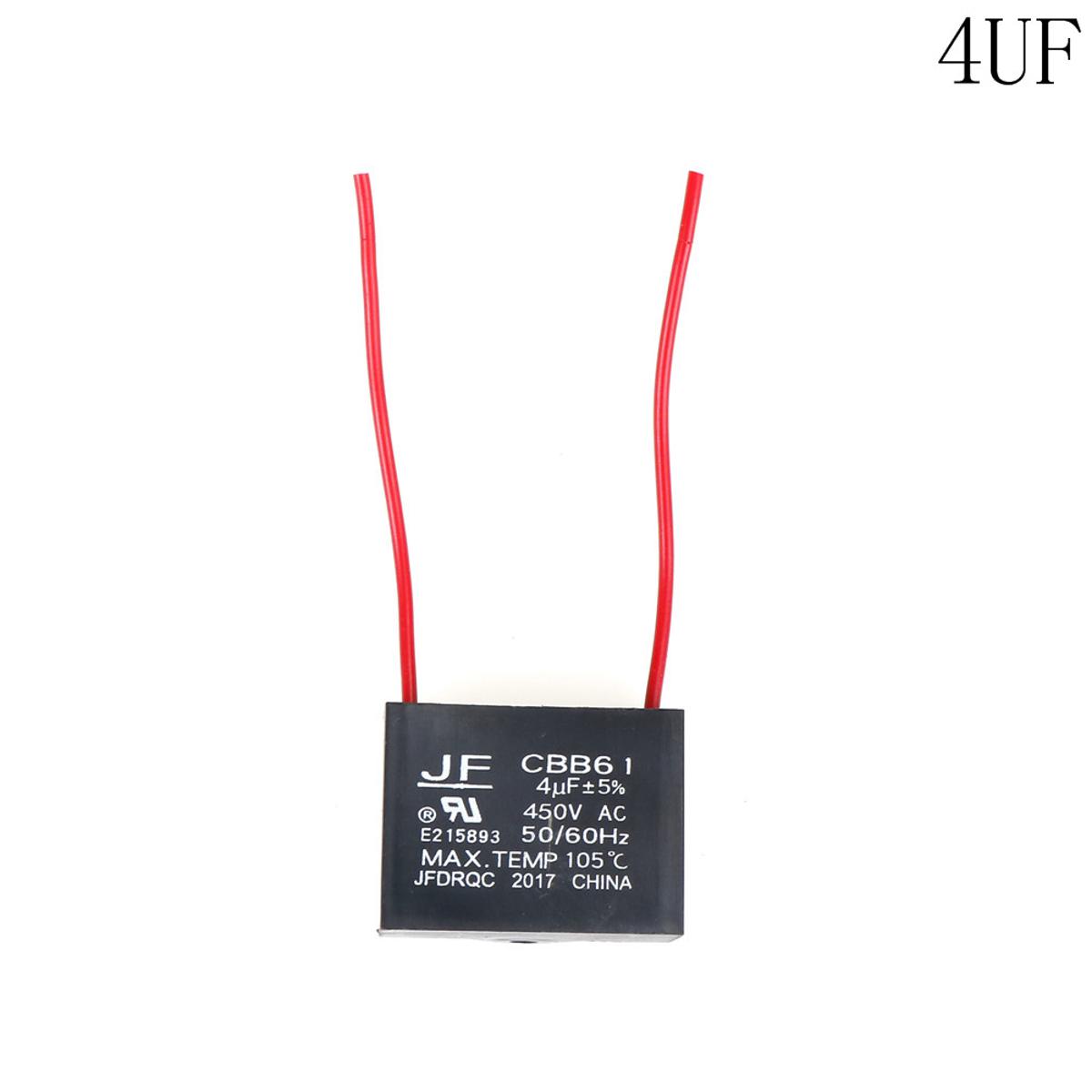 Ceiling Fan Capacitor Cbb61 4uf 2 Wire | Shelly Lighting