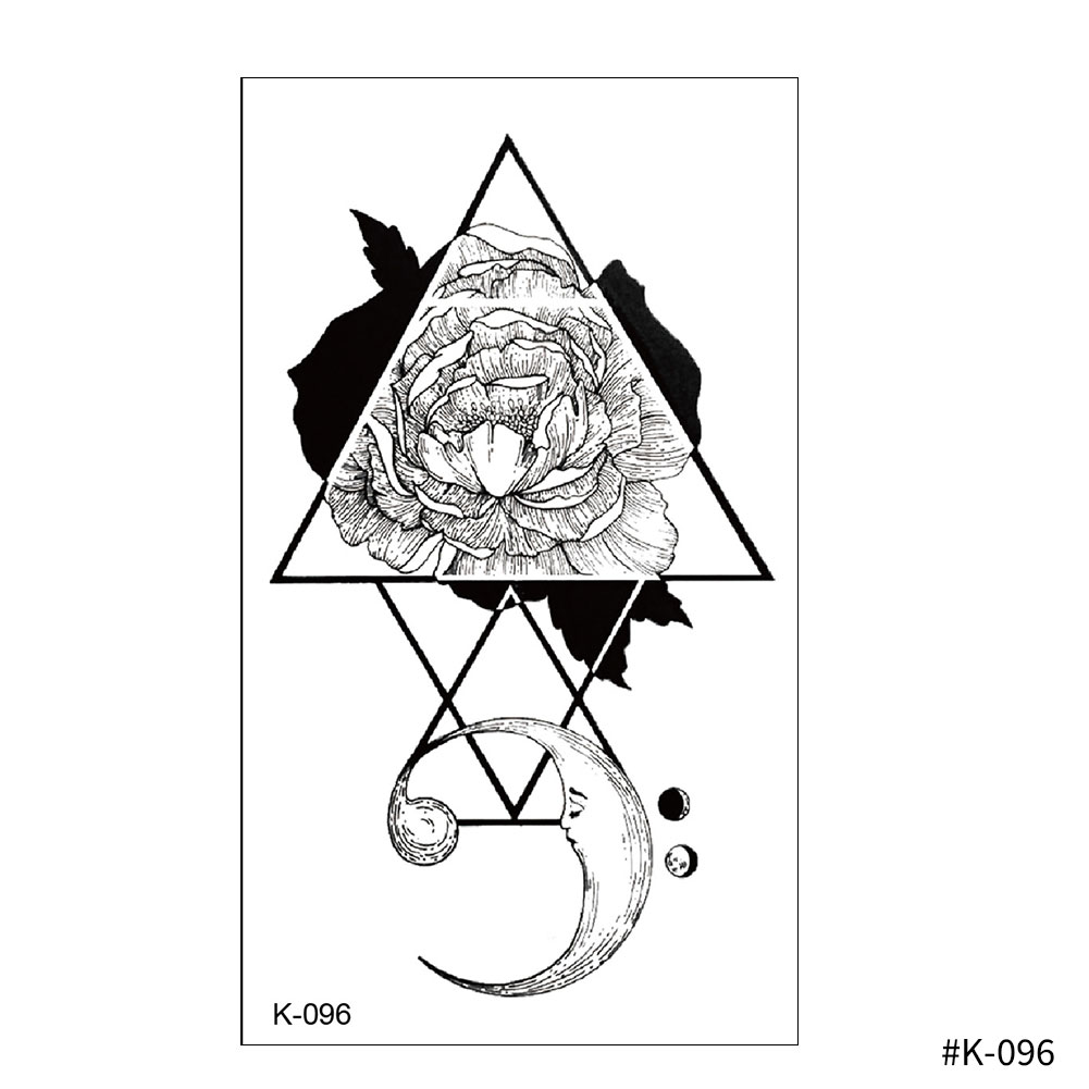 JM Creative Small Fresh Tattoo Stickers Black and White Color ...