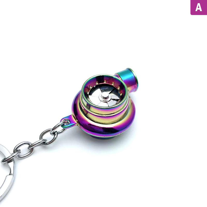 Chrome Metal TURBO Charger Keychain Keyring, NO PLASTIC! Spinning ...