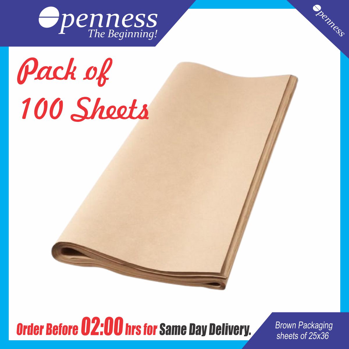 Wrapping Paper - Packing Material - 25x36 inches - Brown | Daraz.pk