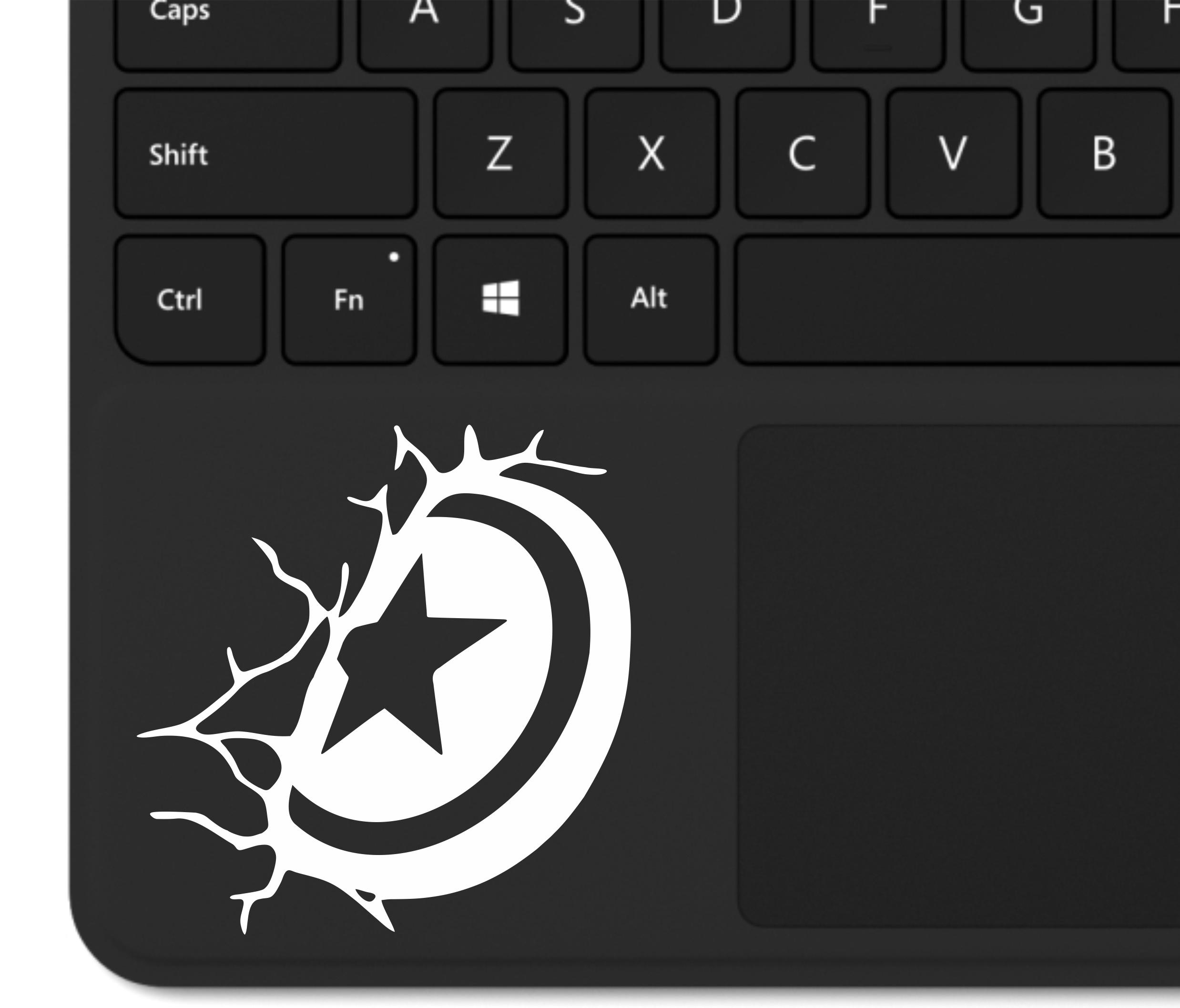 Marvel Avengers Captain America Vinyl Decal Laptop Sticker, Laptop ...