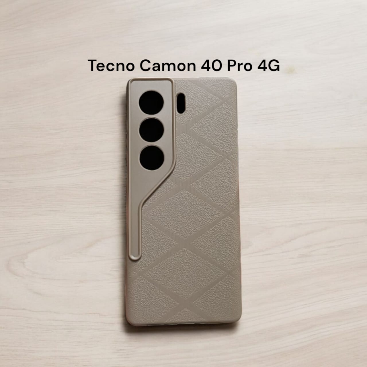 Tecno Camon 40 Pro 4G Back Cover Soft Matt Leather Texture Silicon Anti ...