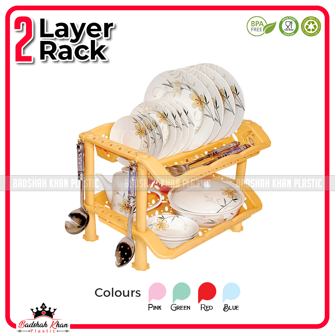 3 & 2 Layer Super Plate Rack For Kitchen Utensils Dish Drying Rack ...