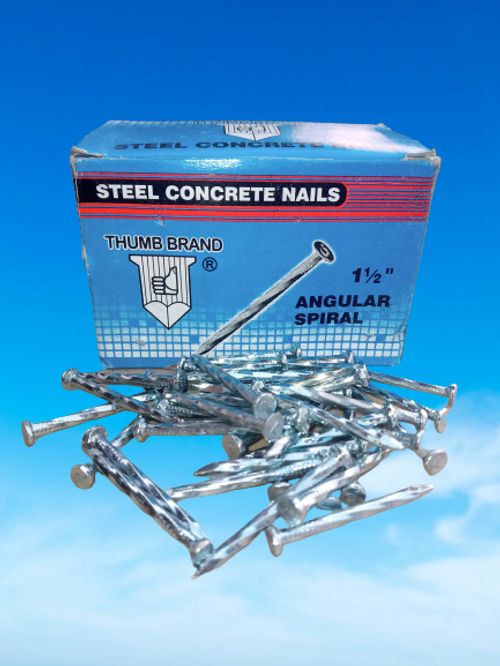 1 Pack of (0.5kg)- 1.5 Inch Hardened Steel Concrete Nails for Wall ...