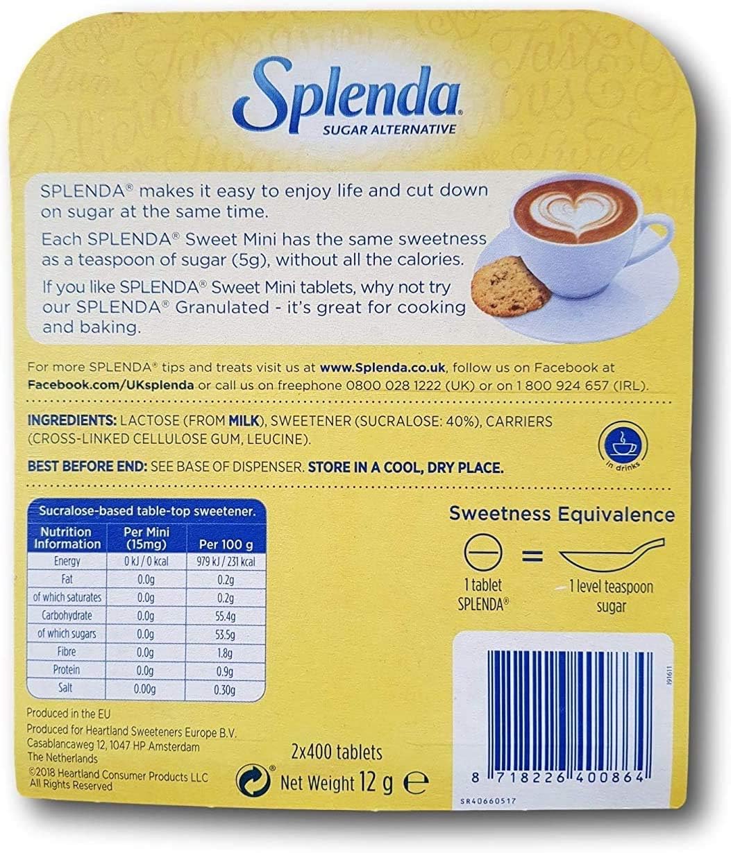 Splenda sugar alternative calorie free Twin pack 800 tablets | Daraz.pk