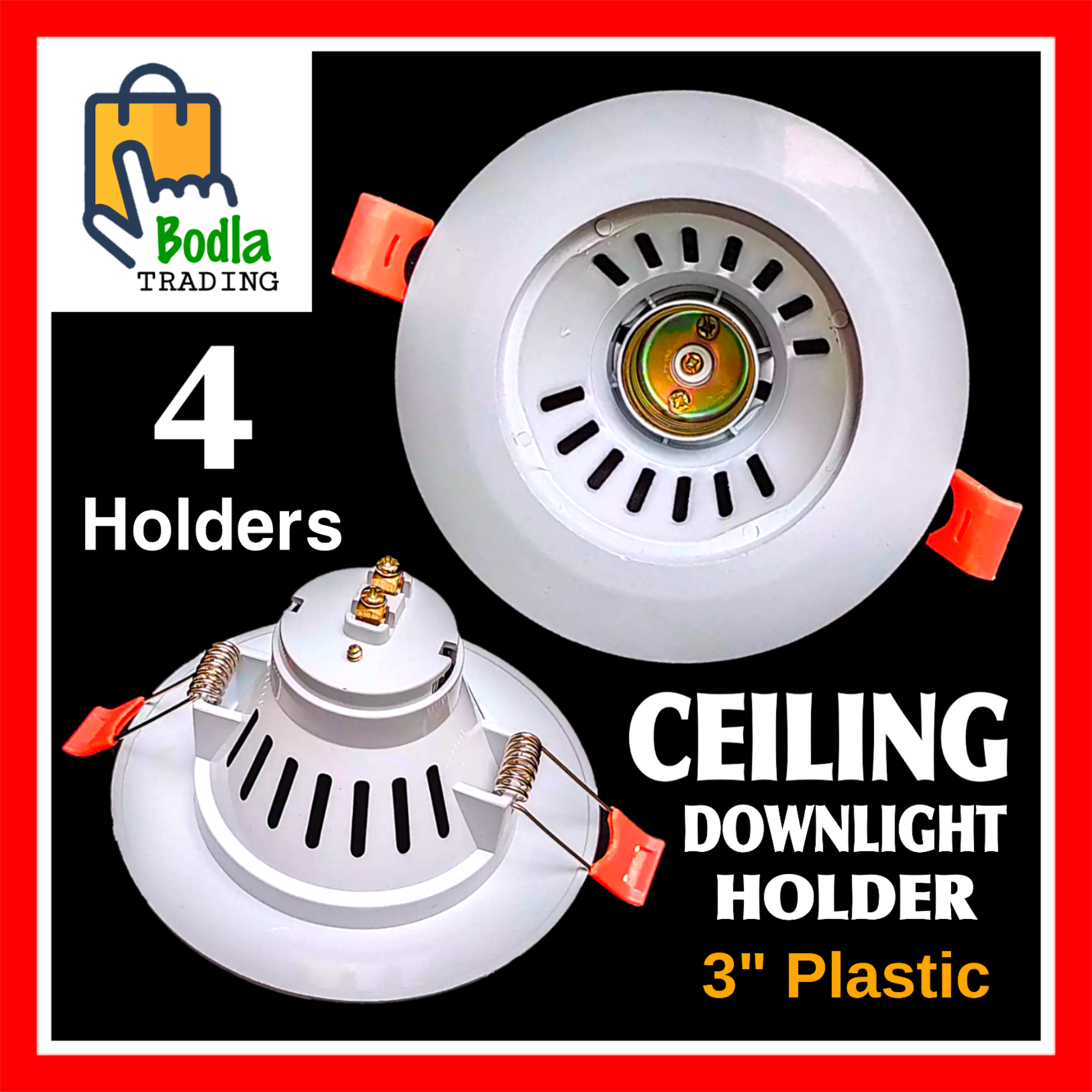 4 Pcs Ceiling Downlight Bulb Holder Cieling Light Holder Screw type E27 ...