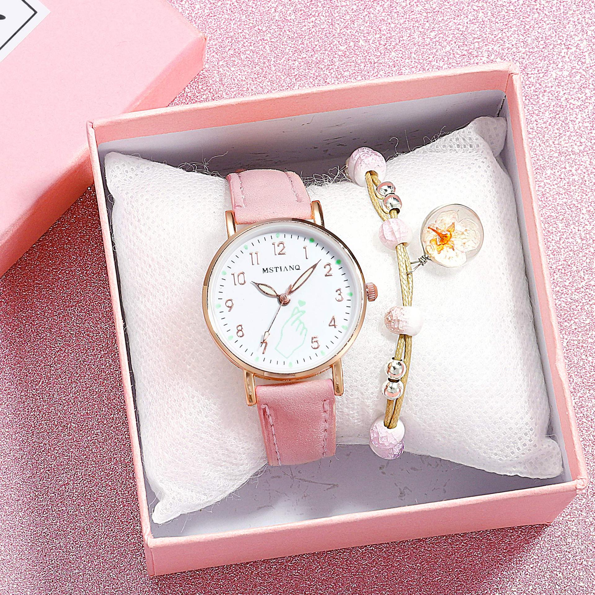 Luminous Women Watches Set Casual Cute Small Dial Ladies Watch Fashion ...