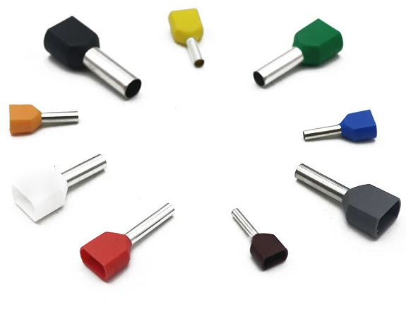 Double Pipe Twin Cord Electrical Wire Insulated Ferrules Crimp Terminal ...