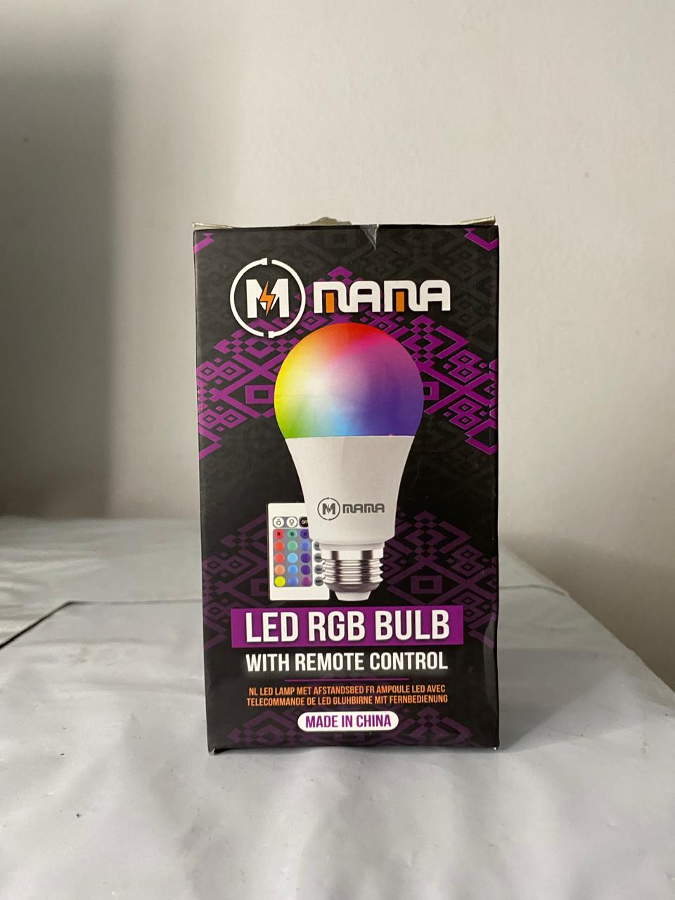 LED RGB Bulb with Remote Control - Dimmable Static Color Light - Fast & Slow | Daraz.pk