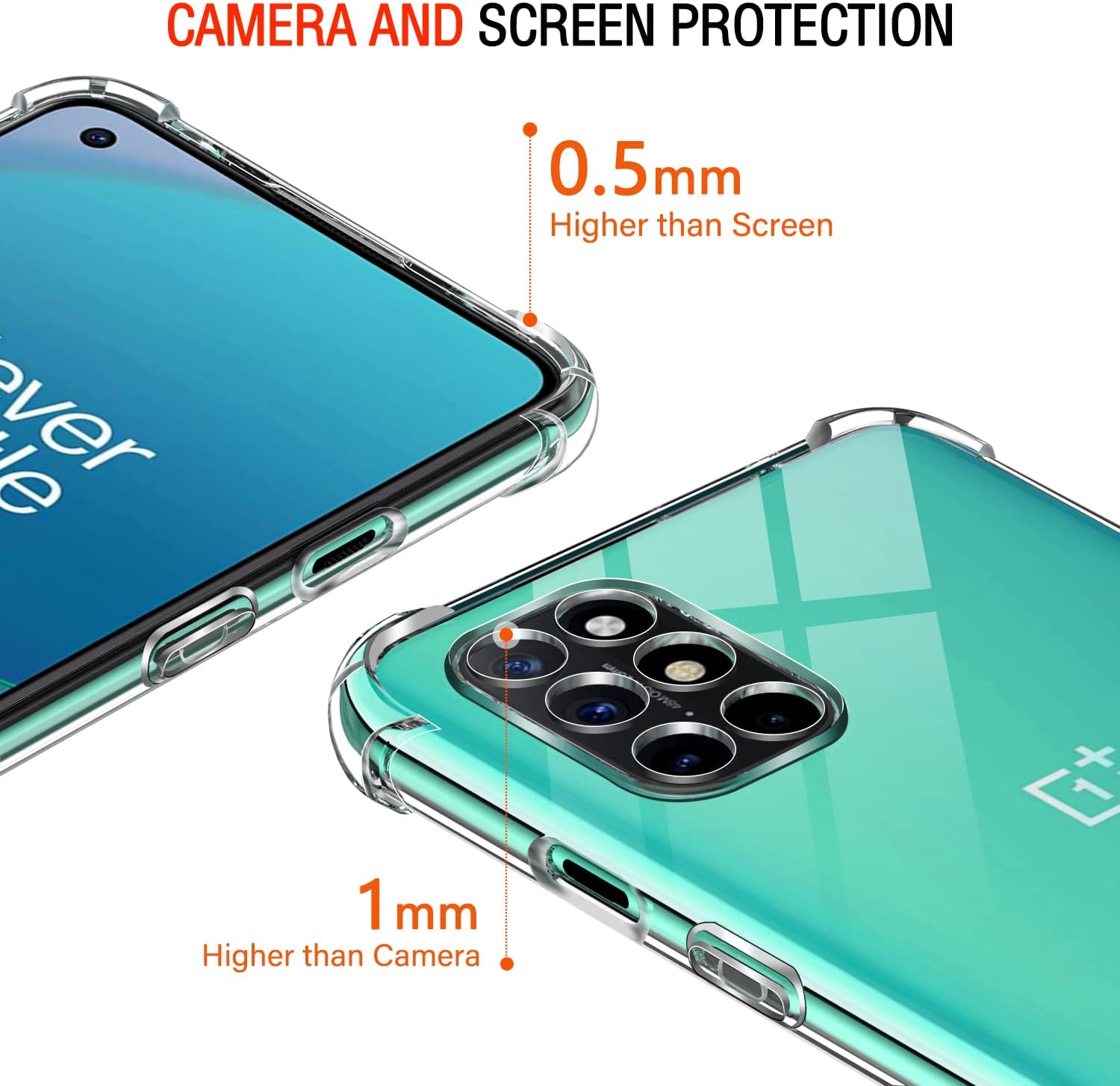 Oneplus 8T or 9R Soft Transparent Back Cover | Daraz.pk