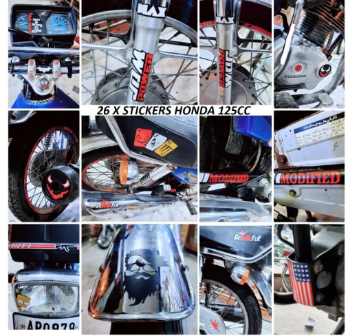 26 Sticker Kit Honda 125cc Universal Waterproof Stickers Extremely ...