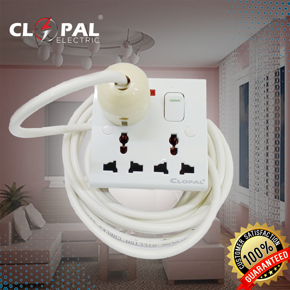 Extension Lead with 9/15/21 Fits Heavy Duty Copper Cable, Power Sockets ...