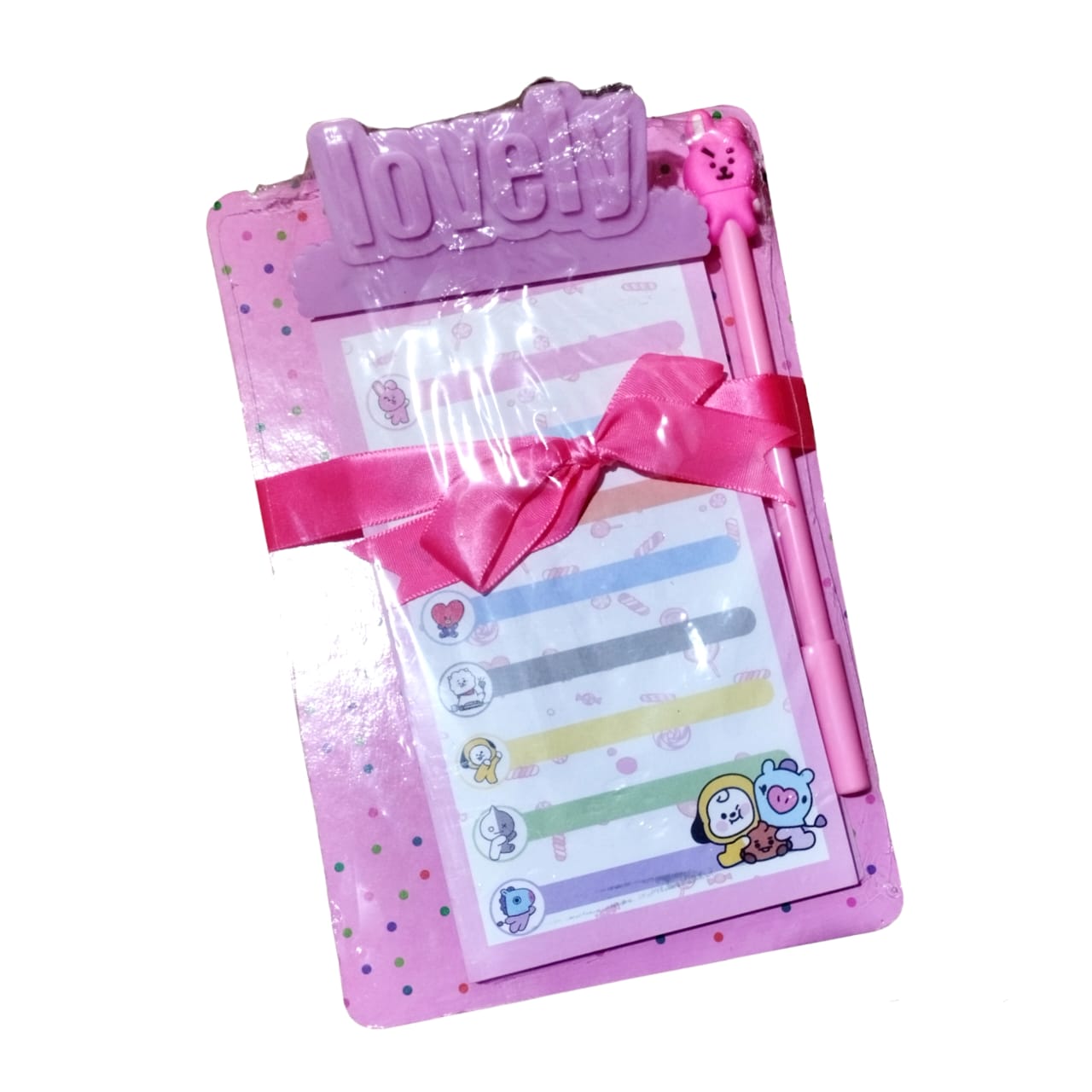 Clipboard With Notepad & Pen Cute Stationary Pad Diary | Daraz.pk