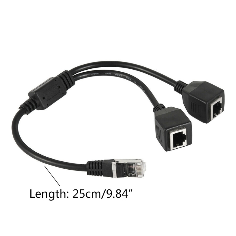 Flexible Ethernet Splitter Cable Rj45 Network Splitter Adapter Stable ...