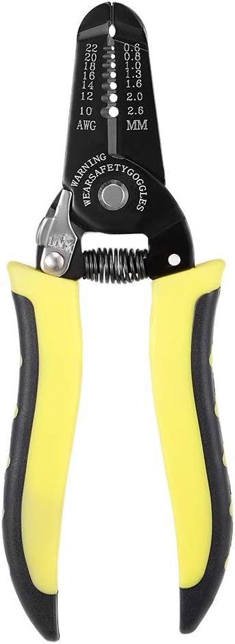 Electrician 10-22 AWG Wire Manual Stripper Cutter Yellow Black | Daraz.pk