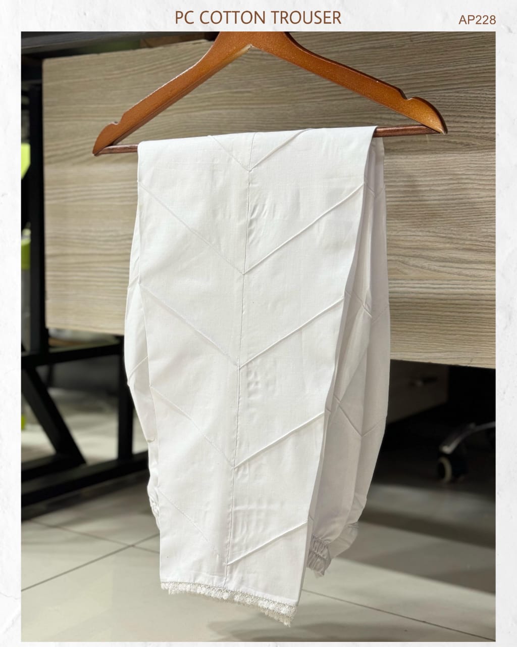 BOTTOM This trouser fabric made on PC/-POLISTER COTTON fabric with v ...