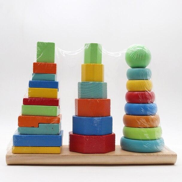 Wooden Best Quality Three Column Tower Large Colorful Price in Pakistan ...