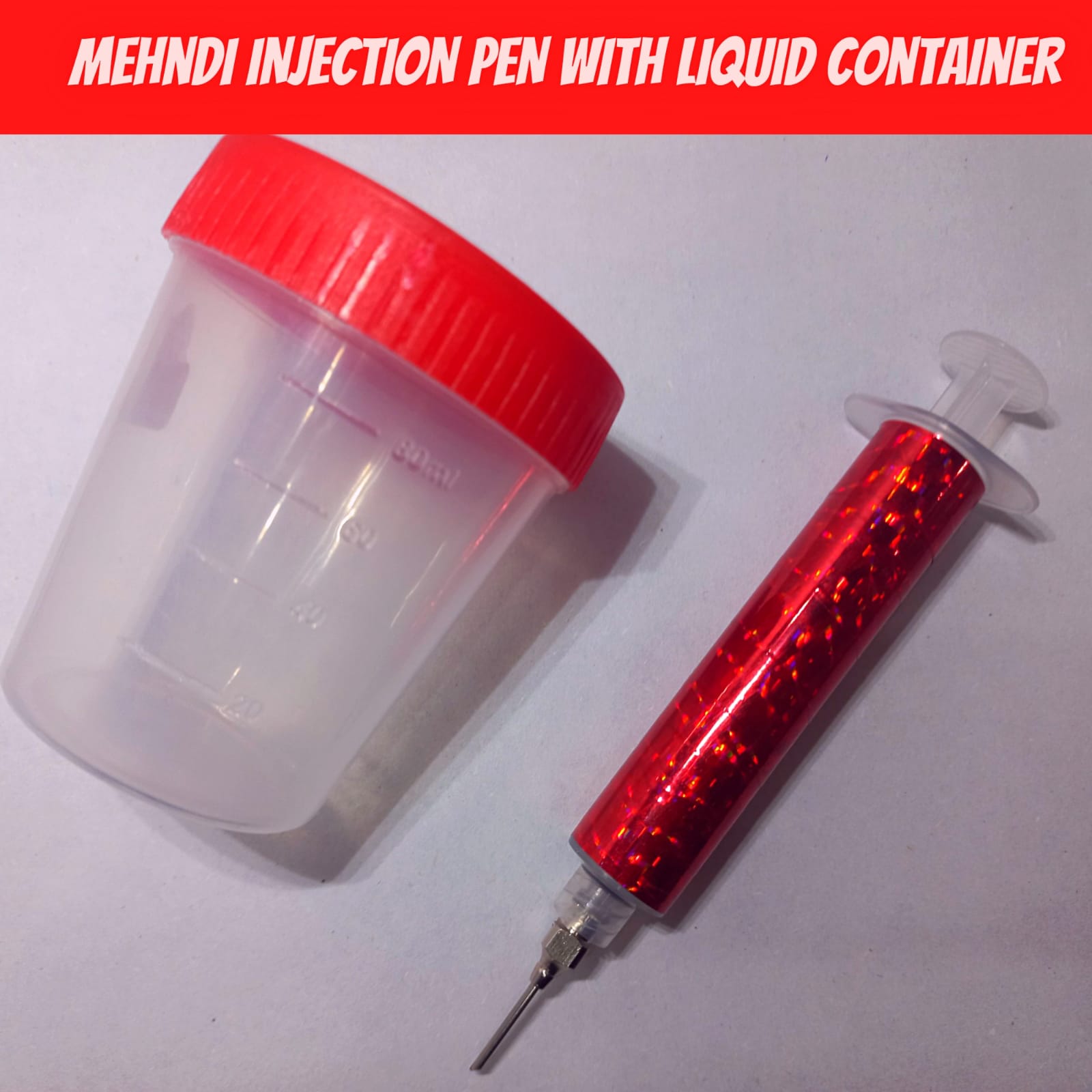 Henna Mehndi Injection Pen With Plastic Container Only Ready to Use ...
