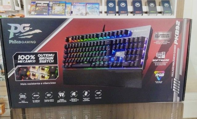 Gamer Mechanical Keyboard RGB Switch Brown 107 Keys PKB92 Features ...
