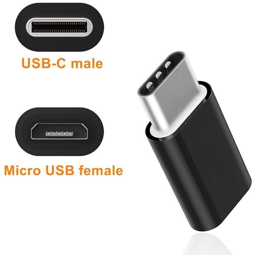 Micro USB Female To Type C Male Converter Adapter Connector For Phone ...