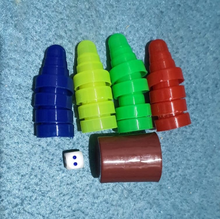 Ludo Goti Set | Ludo Game Set | Plastic Colorful Goti | Board game ...