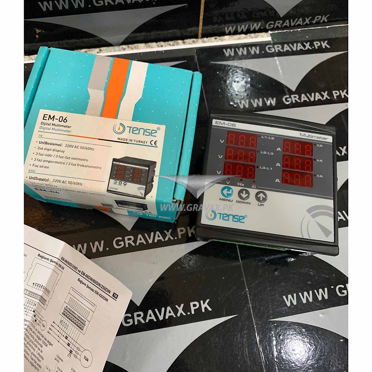 Tense EM-06 is a panel-mount three-phase digital multimeter | Daraz.pk