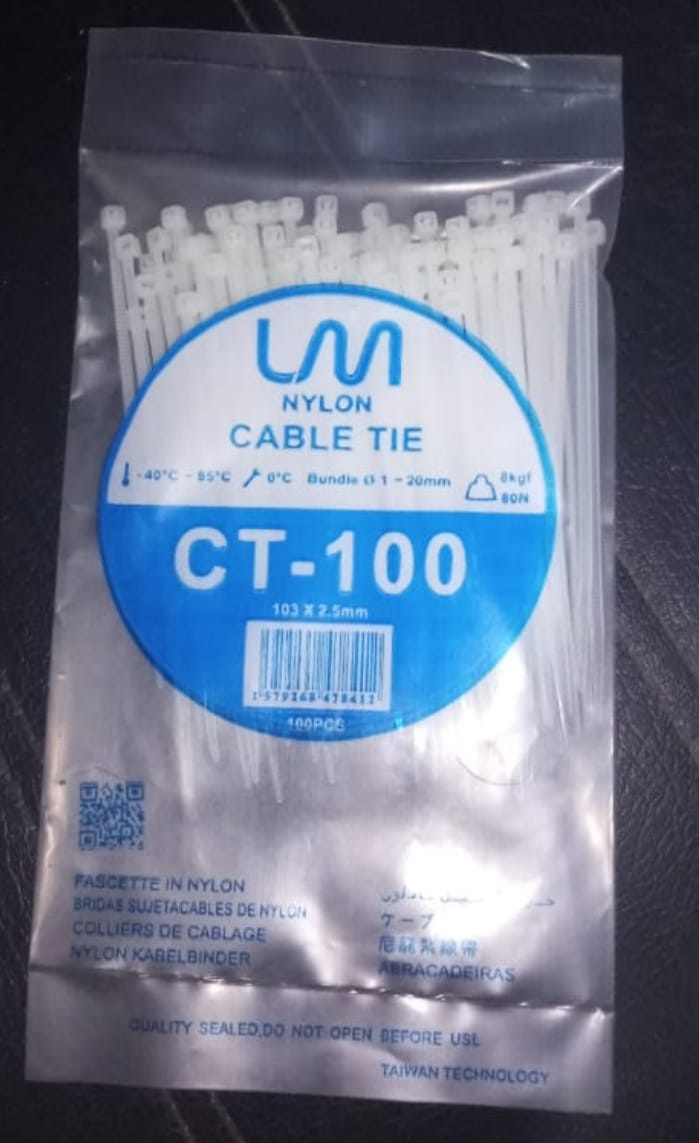 UM Pvc Cable Tie 100Pcs 4 Inch To 16 Inch Cable Tie Price In Pakistan ...