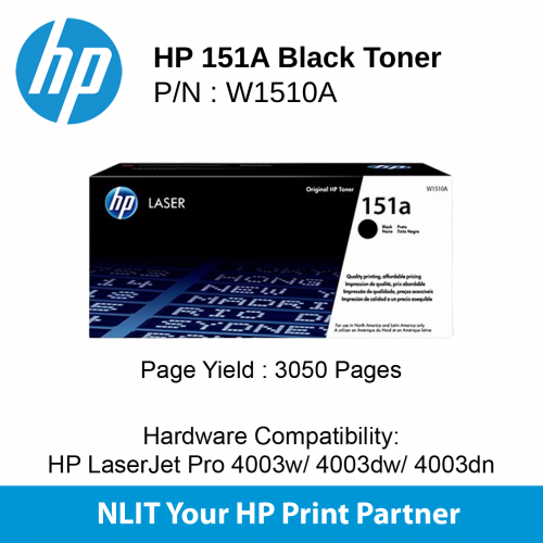 HP LASERJET TONER 151A BLACK LASER TONER CARTRIDGE | Daraz.pk