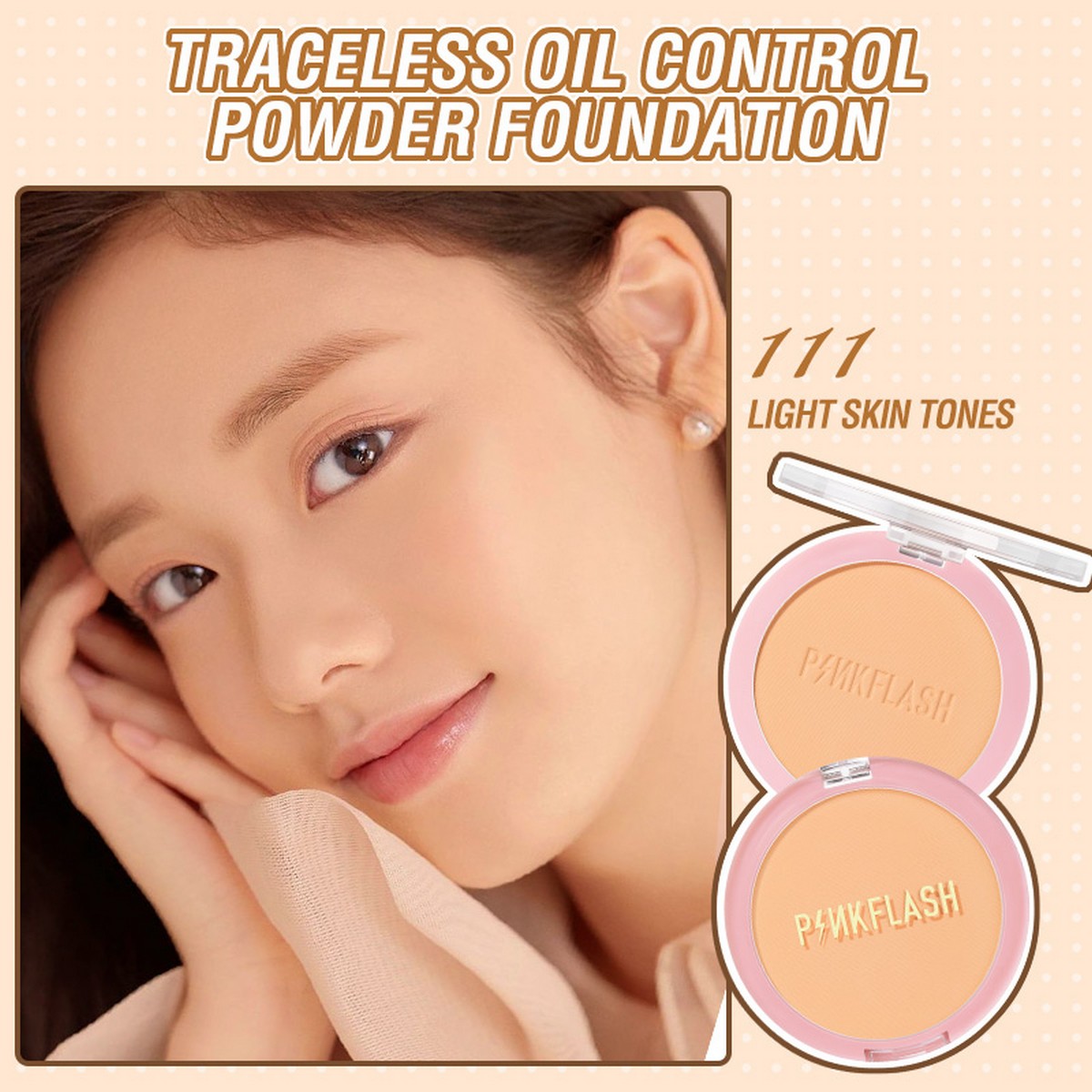 PINKFLASH-PF 08 Lasting Matte Pressed Powder | Daraz.pk