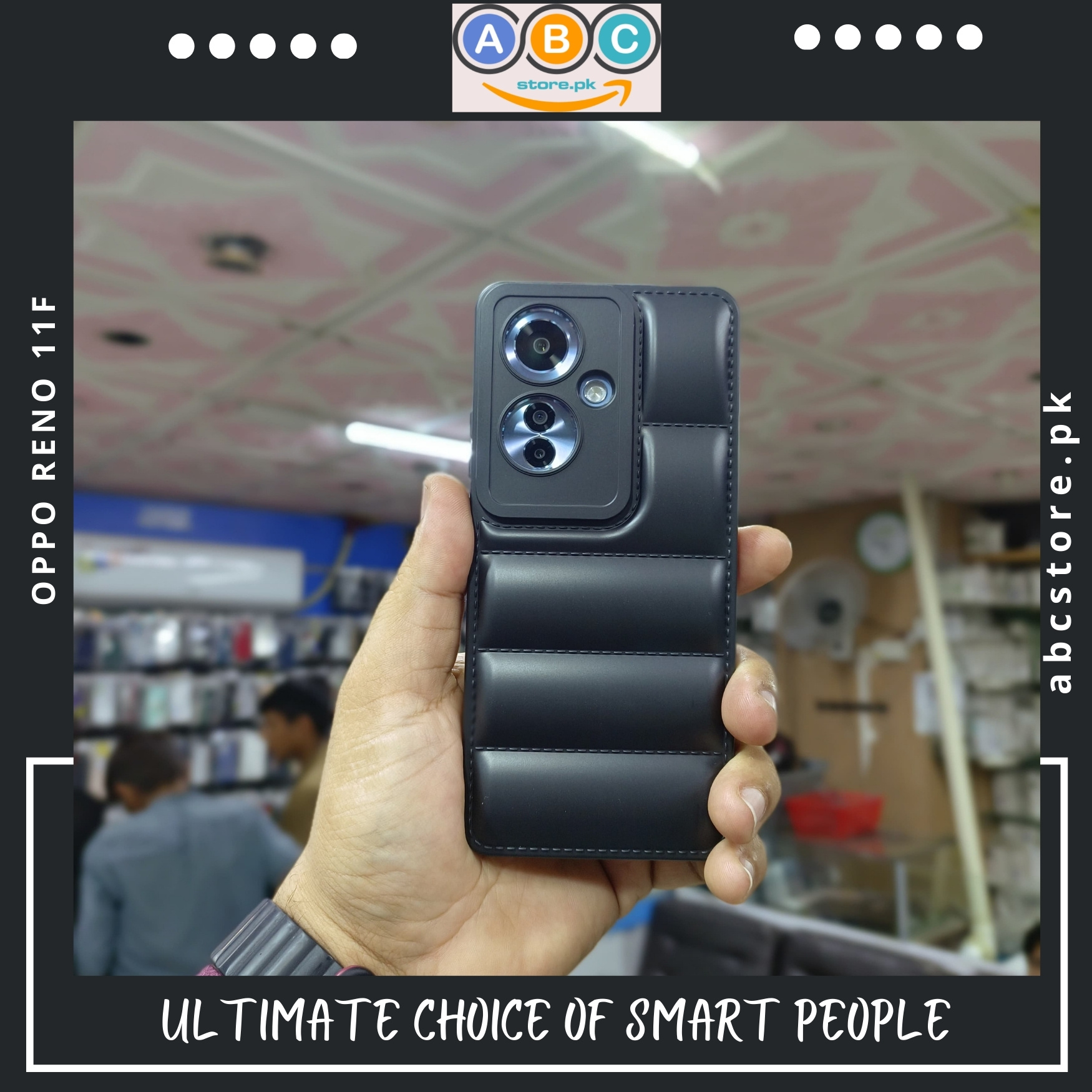 Oppo Reno 11F Case, Puffer Pattern Soft TPU Silicone Phone Back Cover ...