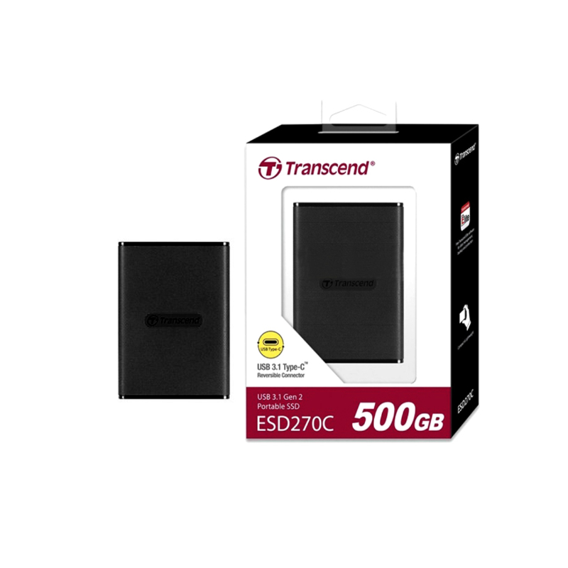 Transcend 500 GB ESD270C USB 3.1 Gen 2 Type C External SSD | Daraz.pk