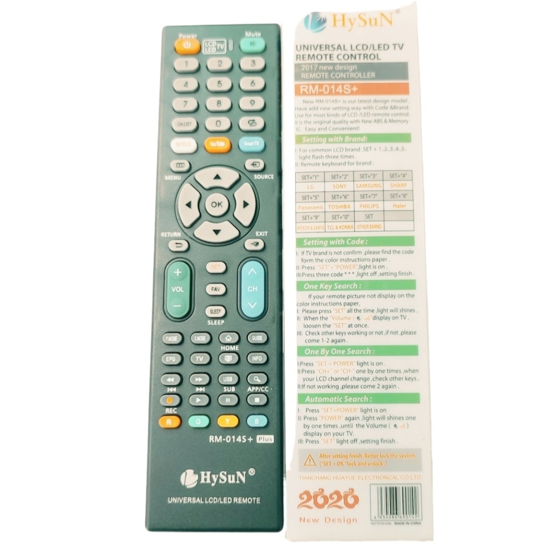 UNIVERSAL Remote for All Type of original and china LCD & LED TV ...