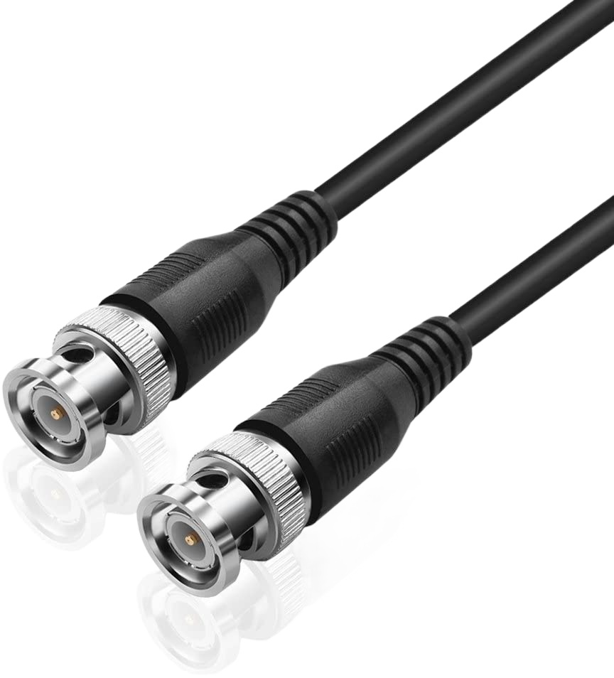 BNC To BNC cable + DC pin 12V DC power pin cable for CCTV cameras Non ...
