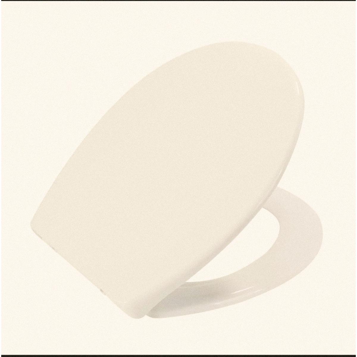 Bathroom commode seat cover cover simple and hydraulic white ivory ...