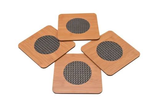 4 Pieces Heat Resistance insulated Bamboo Placement Heat pad, heat mat ...