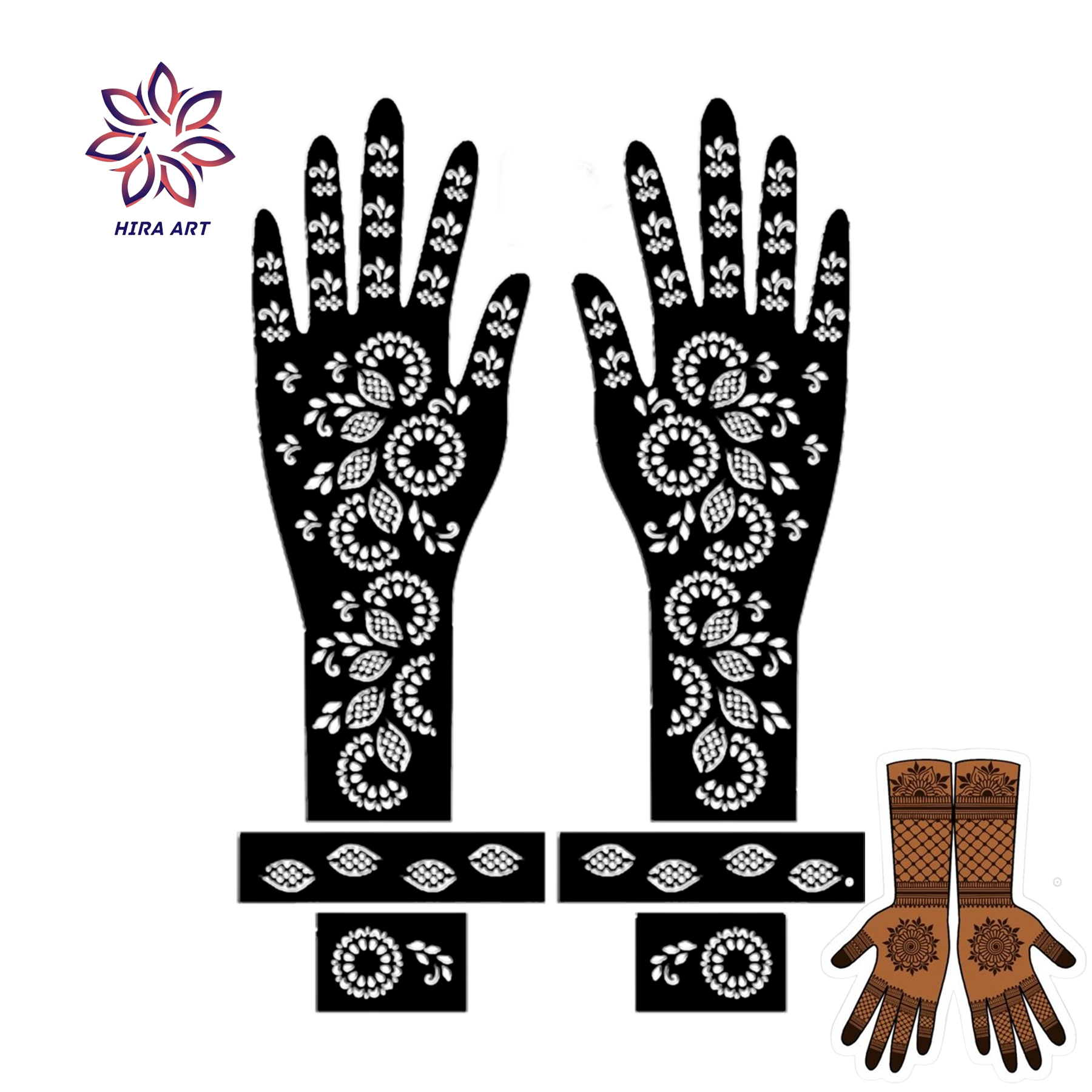 Mehndi Sticker for Women Girls | Beautiful Mehndi sticker for women and ...