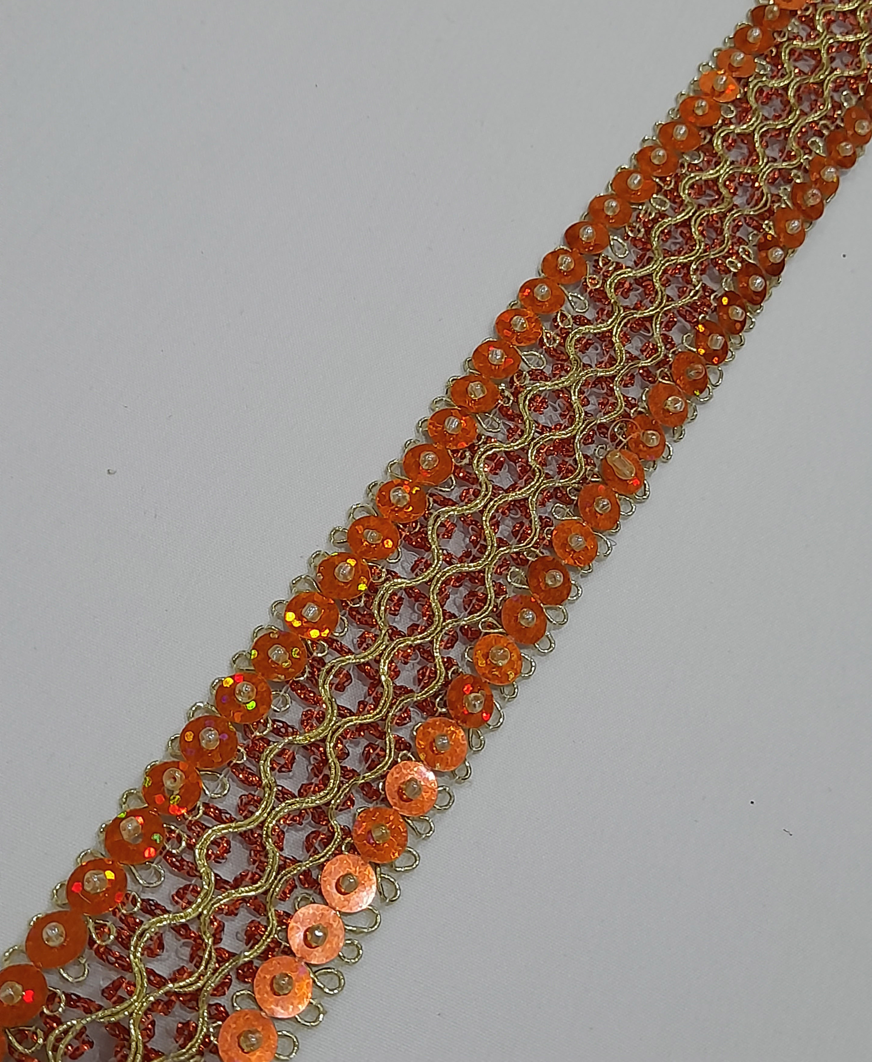1 Yard/Gaz Fancy Sequin Sitara and Embroidery Work Lace - Versatile ...