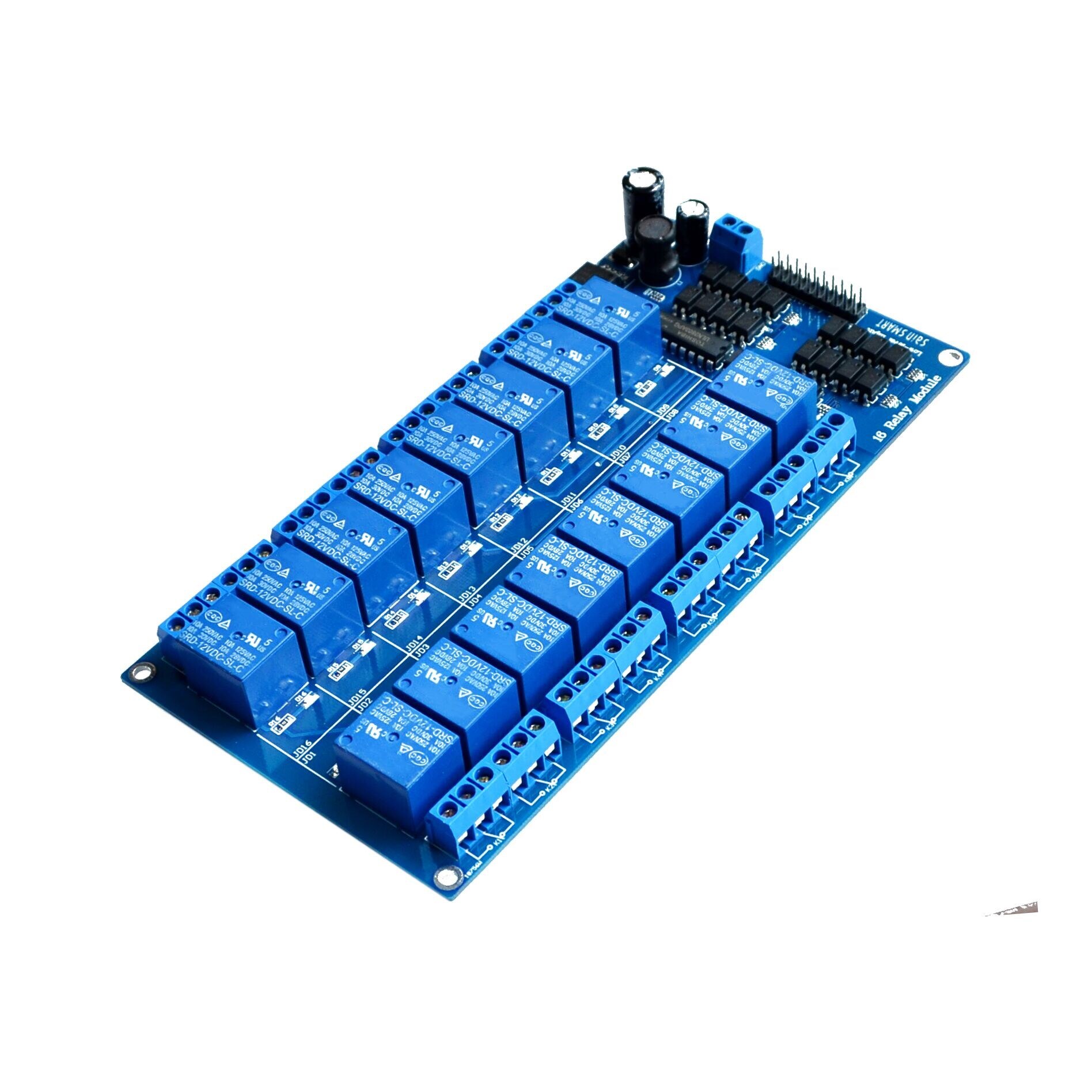 12V 5V 16 Channel Relay Module Interface Board For Arduino PIC ARM DSP ...