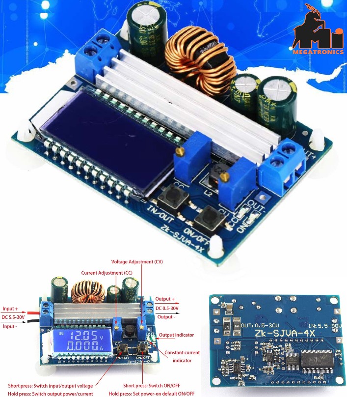 DC-DC Buck Boost Converter Adjustable Step Down Up Voltage Constant ...