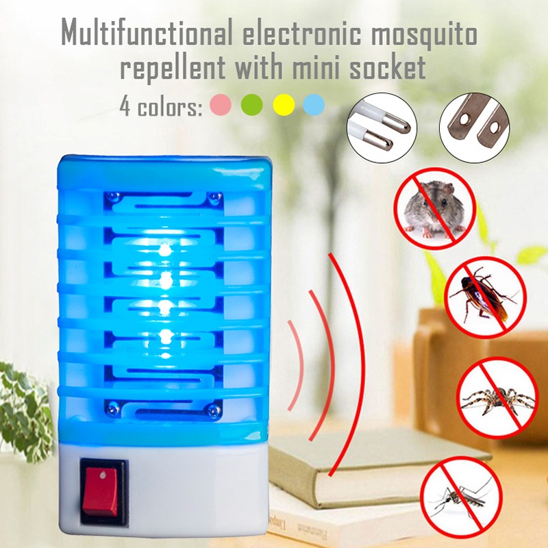UV Socket Electric LED Mosquito Fly Insect Night Lamp Killer Zapper US ...