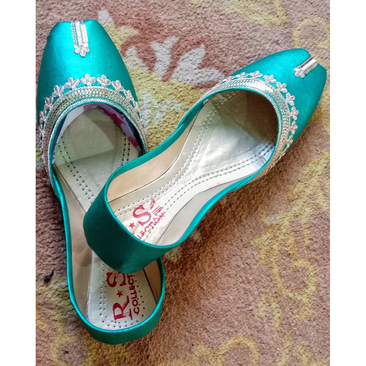 Multani Khussa For Girl And Woman Hand Made Pure Leather Embroidered ...
