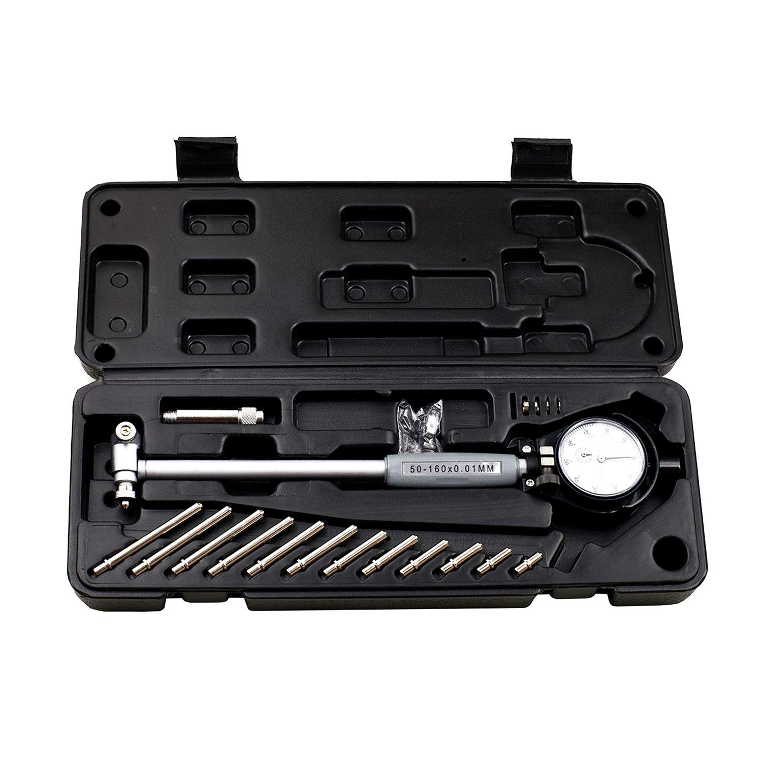 Extender Dial Bore Gauge Set 50-160MM （1.97"-6.23"）Indicator 0.01MM(0. ...